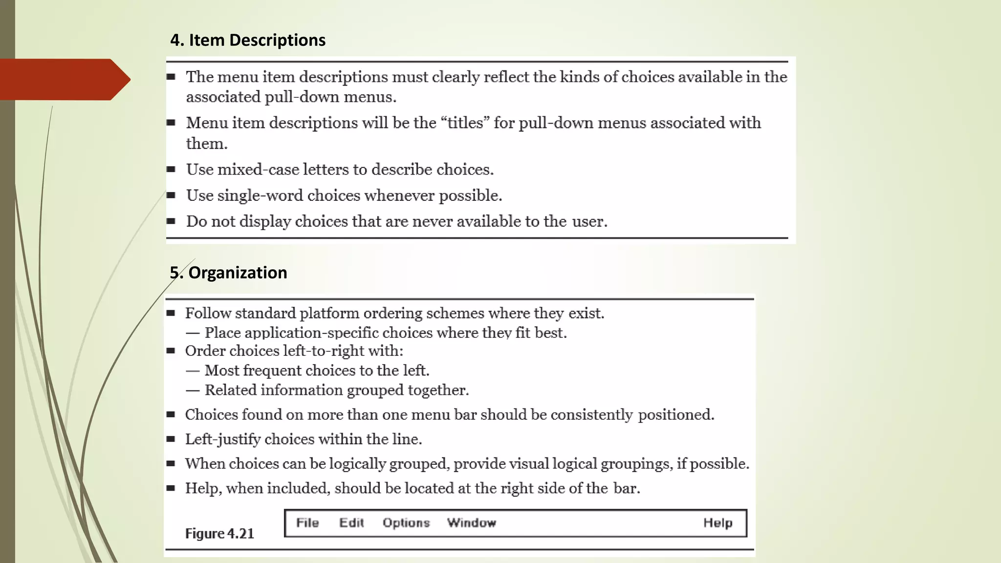 User Interface Design- Module 3 Menus | PDF