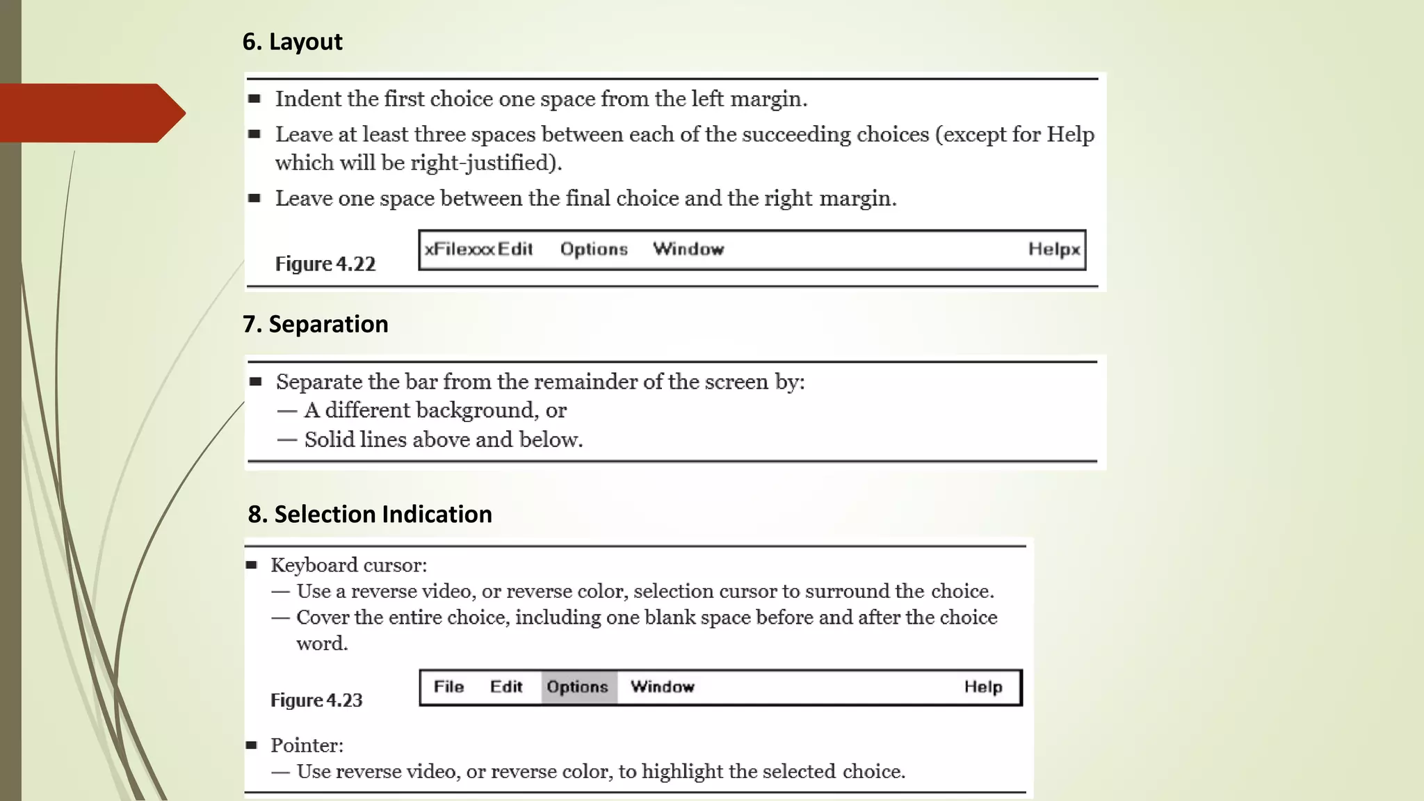 User Interface Design- Module 3 Menus | PDF