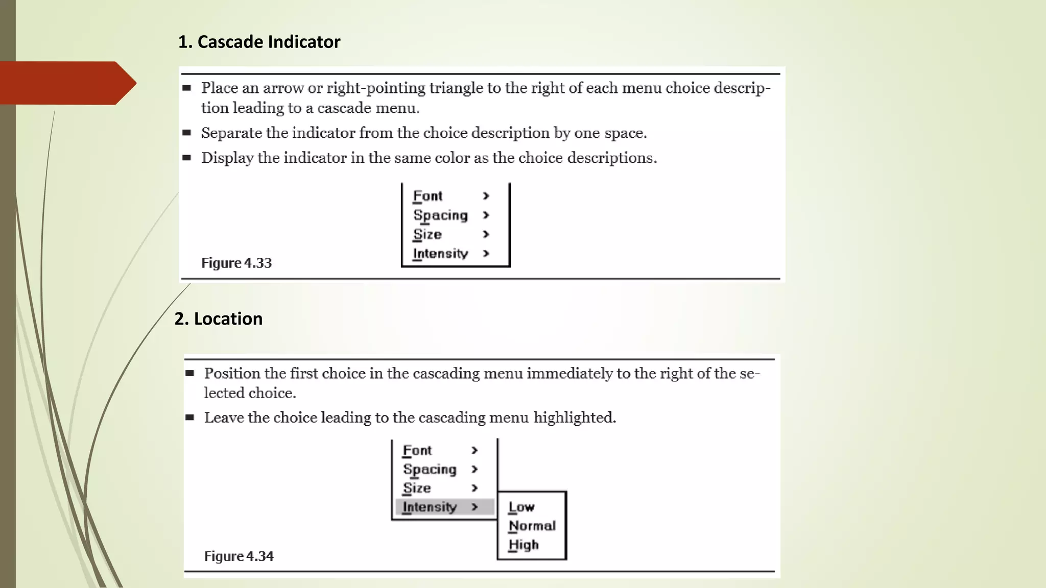 User Interface Design- Module 3 Menus | PDF