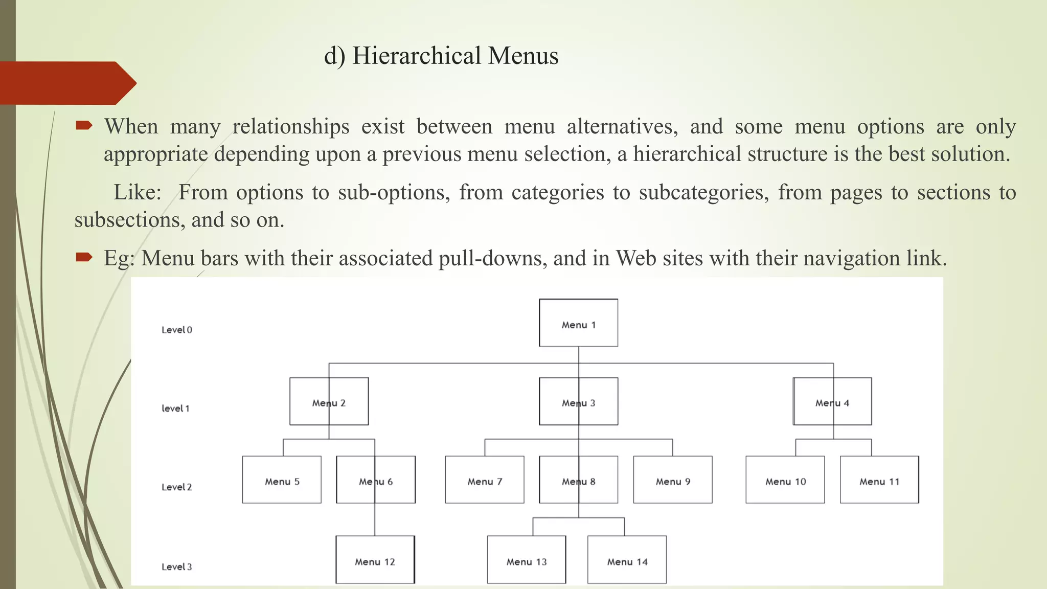 User Interface Design- Module 3 Menus | PDF