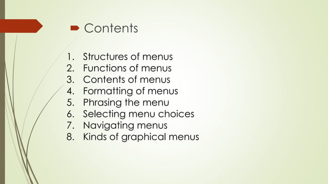 User Interface Design- Module 3 Menus | PDF