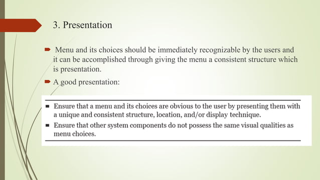 User Interface Design- Module 3 Menus | PDF