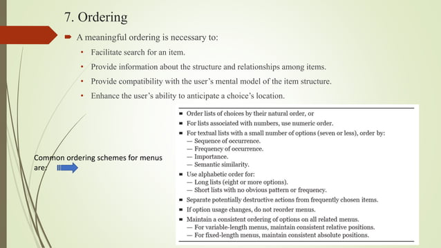 User Interface Design- Module 3 Menus | PDF