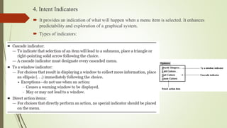 User Interface Design- Module 3 Menus | PDF