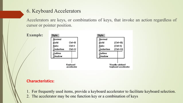 User Interface Design- Module 3 Menus | PDF