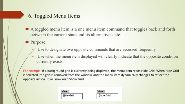 User Interface Design- Module 3 Menus | PDF