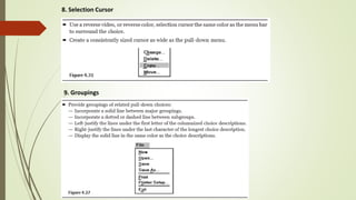 User Interface Design- Module 3 Menus | PDF
