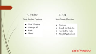 User Interface Design- Module 3 Menus | PDF