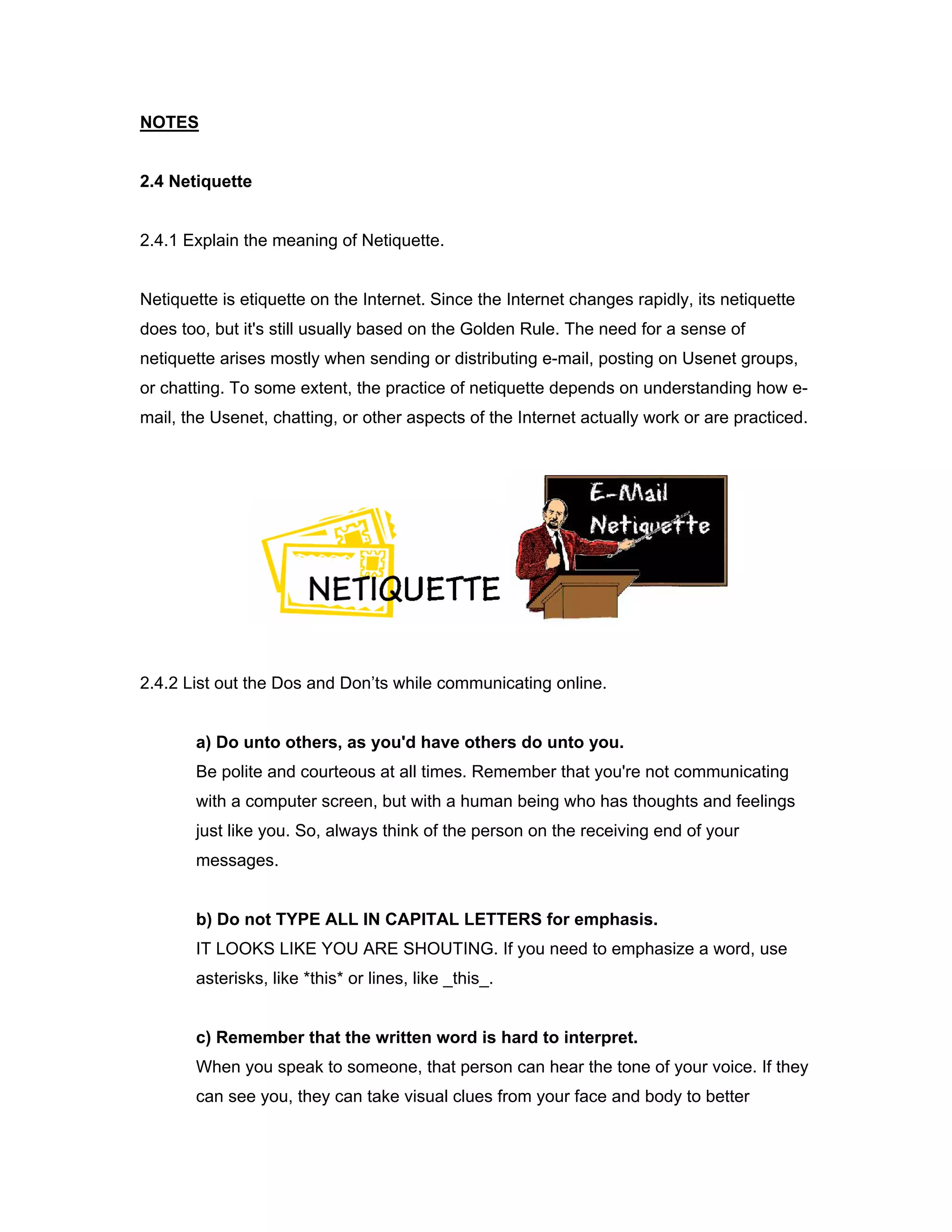 Netiquette | PDF