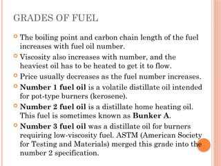The grades and different types of Marine Fuel Oil | PPTX