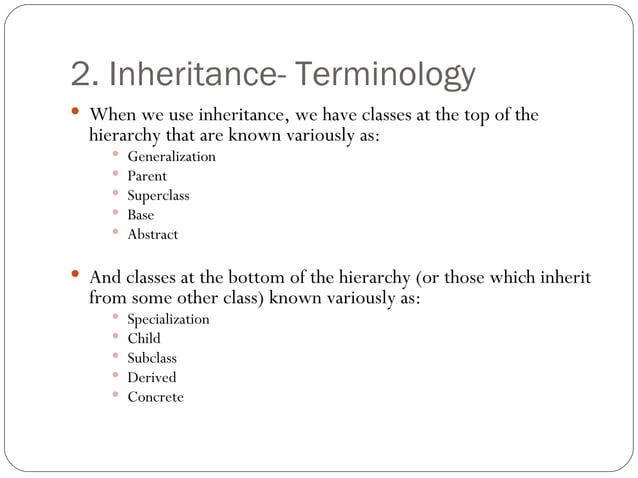 Object Oriented Relationships | PPT | Programming Languages | Computing