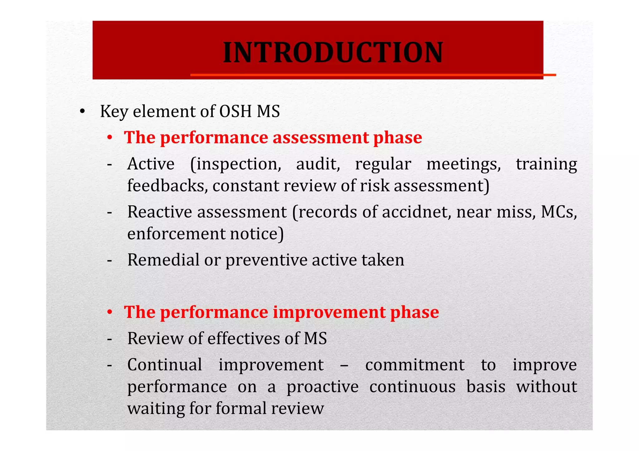 Module 3 OSH Management System MS1722:2003 OSH-MS | PDF