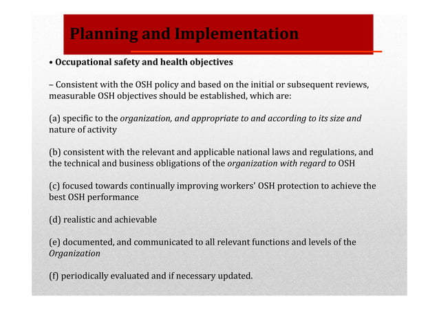 Module 3 OSH Management System MS1722:2003 OSH-MS