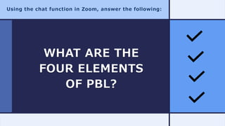 Module 3 PBL Mini Series | PPTX