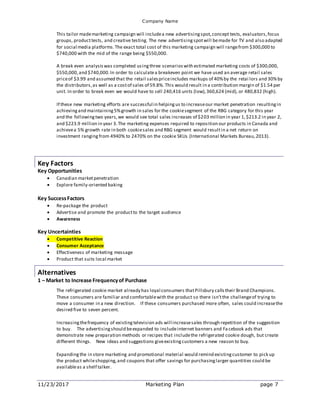 Module 3 pillsbury cookie challenge group f | DOCX