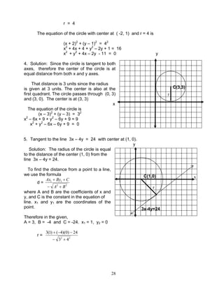 Module 3 plane coordinate geometry | PDF