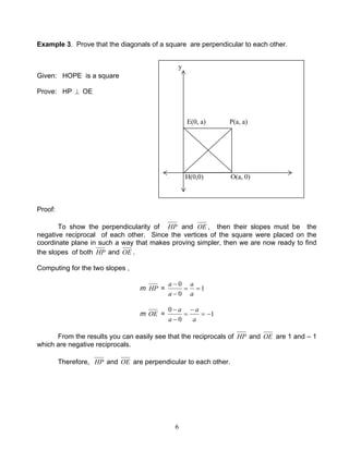 Module 3 plane coordinate geometry | PDF