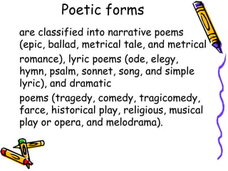 Module 3 Poetry and Elements of Poetry.ppt
