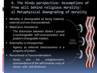 the nature of free will in Christianity and Hinduism | PPTX