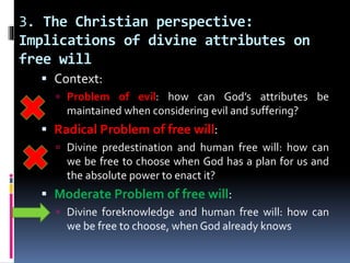 the nature of free will in Christianity and Hinduism | PPTX