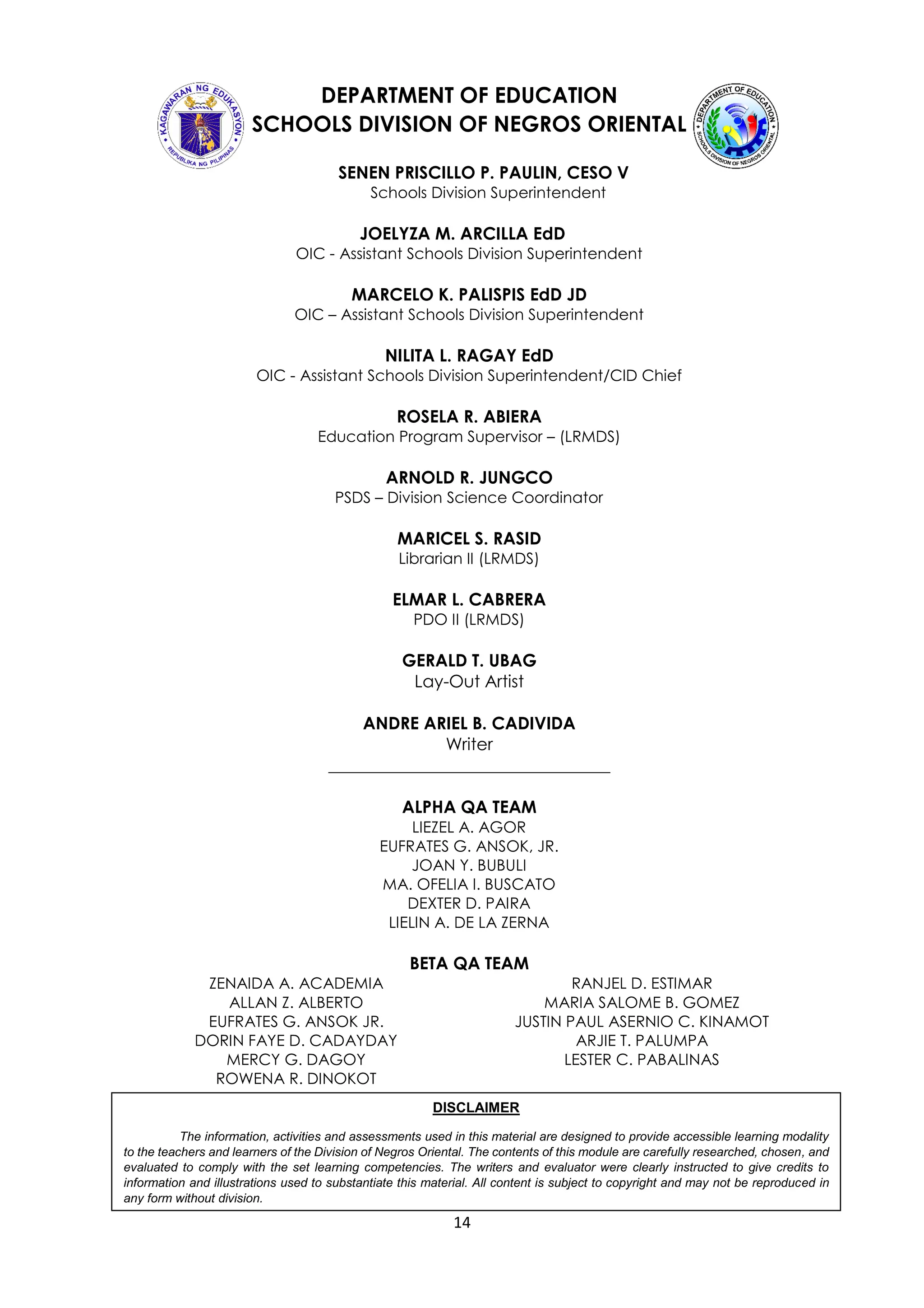 Module 3 Q1 Gen Chem I v.2.pdf. Senior HS | PDF