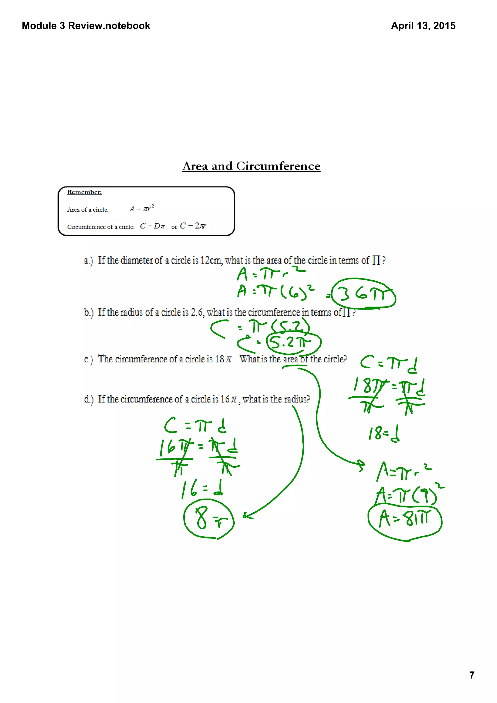 Module 3 review packet | PDF