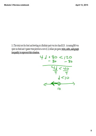 Module 3 review packet | PDF