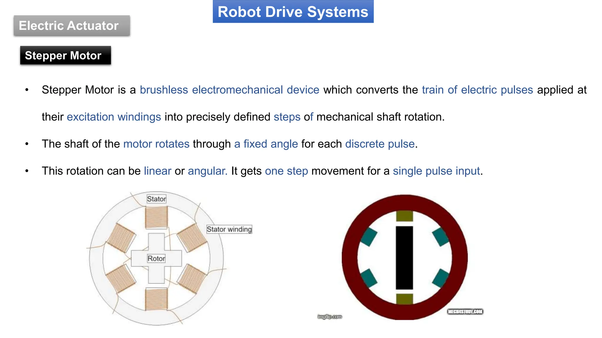 Robot Drives And End Effectors.pptx | Robotics | Technology & Computing