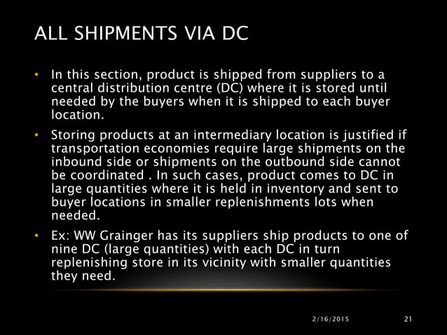 Supply Chain Management module 3 | PPTX