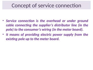 Electrical Estimation and Costing Module 3 service connection.pptx