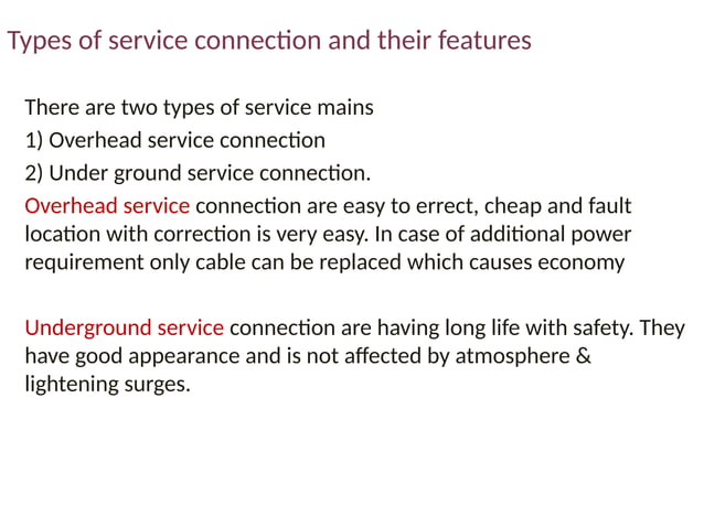 Electrical Estimation and Costing Module 3 service connection.pptx