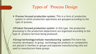 Operations Management Process Design | PPTX