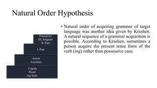 Theory of second language acquisition by Stephen D Krashen.pptx