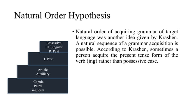 Theory of second language acquisition by Stephen D Krashen.pptx | Education