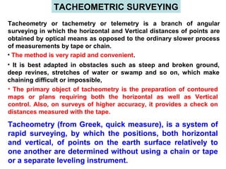 tacheometric surveying | PPT