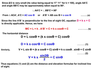 tacheometric surveying | PPT