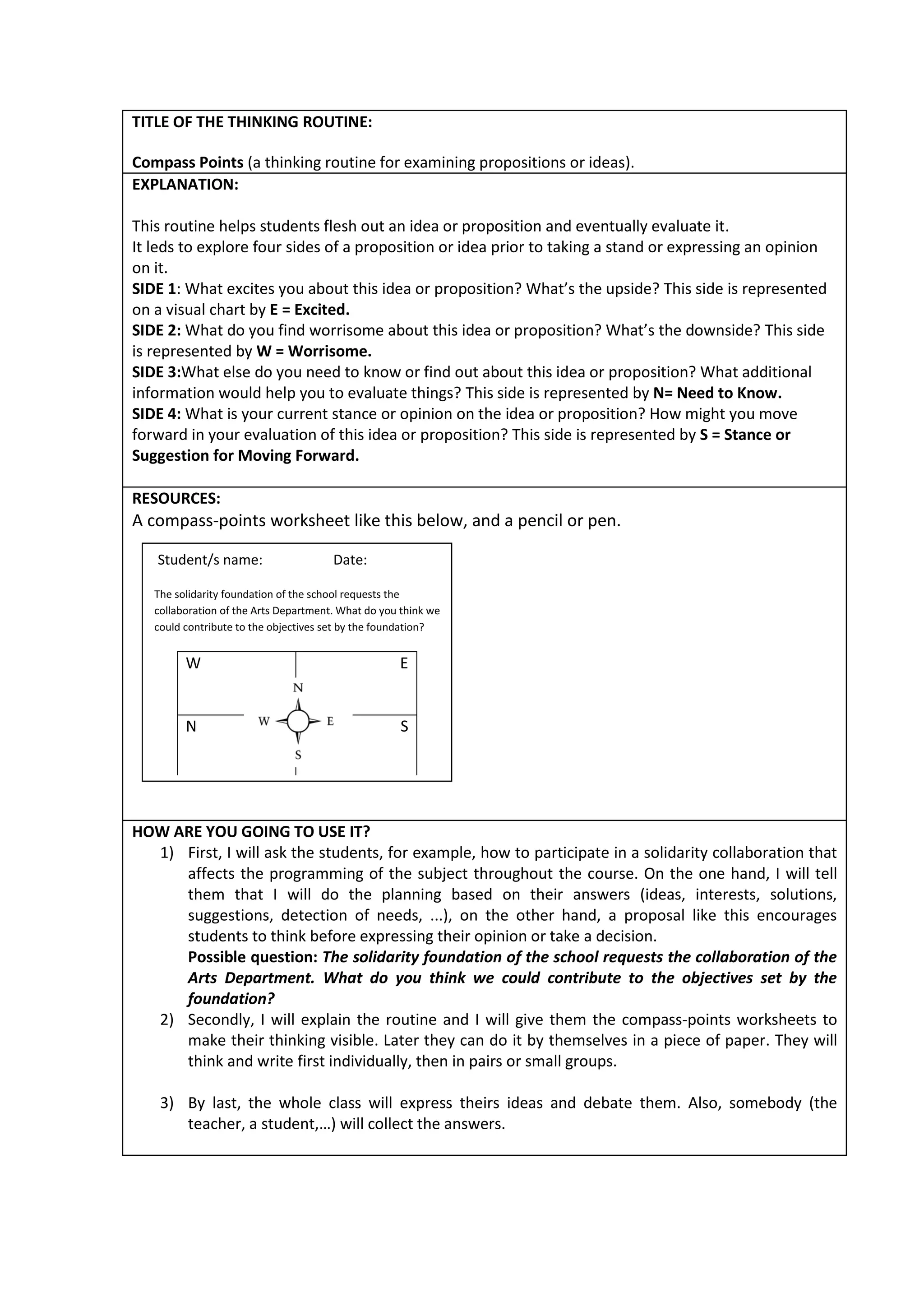 Visible Thinking_A Thinking Routine_Angels Martinez | PDF