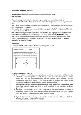Visible Thinking_A Thinking Routine_Angels Martinez | PDF