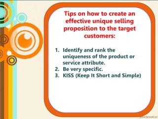 MODULE 3 THE MARKETING PLAN (ENTREPRENEURSHIP) | PPTX