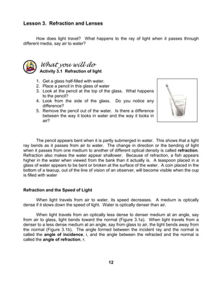 Module 3 the nature and properties of light | PDF