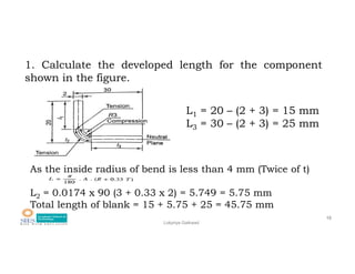Module 3_Theory of bending operation in sheet metal | PDF