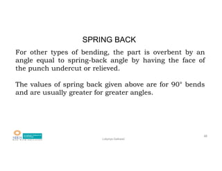 Module 3_Theory of bending operation in sheet metal | PDF
