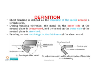 Module 3_Theory of bending operation in sheet metal | PDF