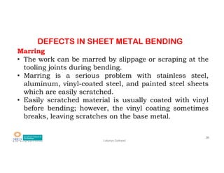 Module 3_Theory of bending operation in sheet metal | PDF