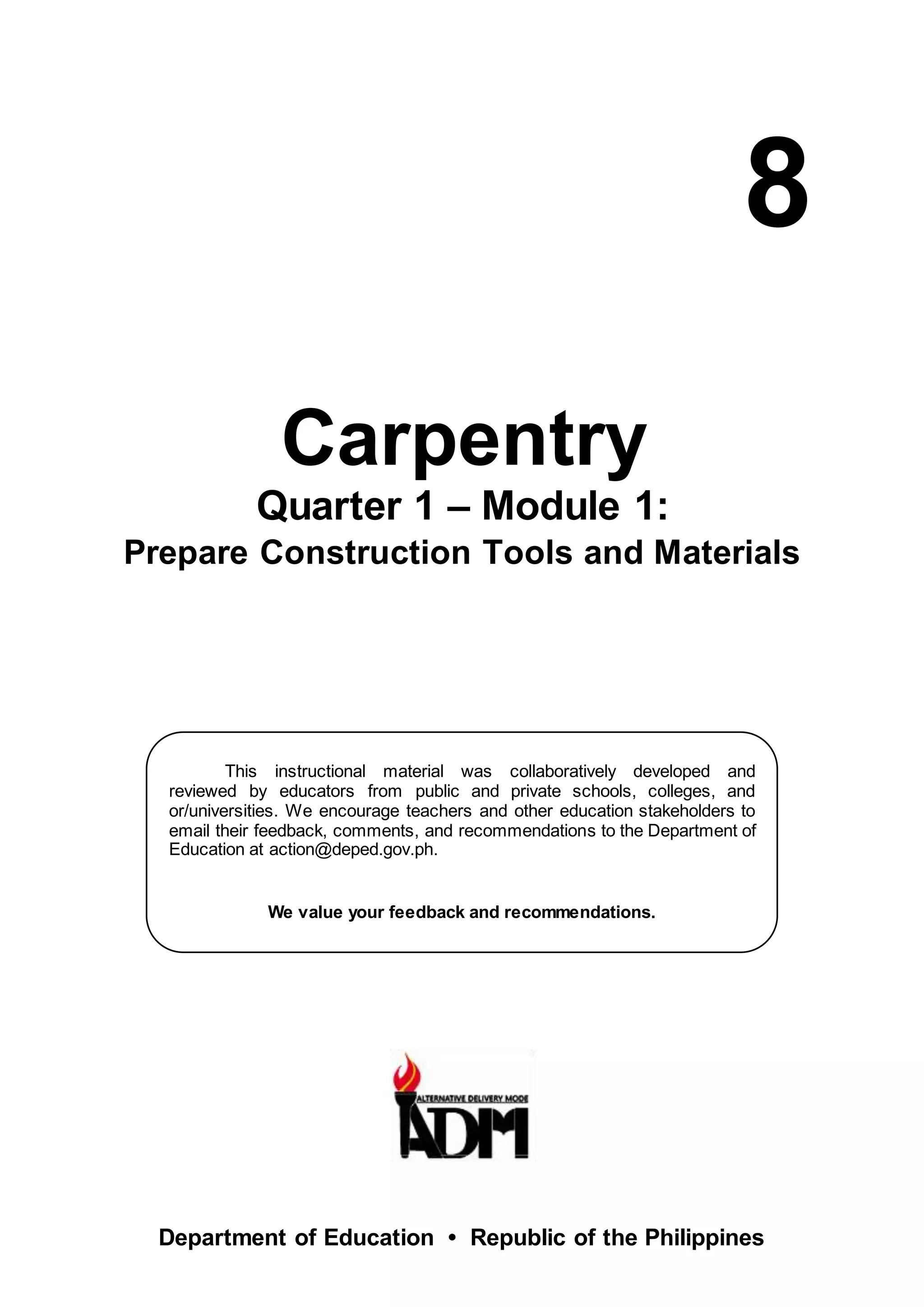 module 3 tools and materials carpentry.docx