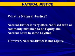 Module 3 What Is Natural Justice | PPT