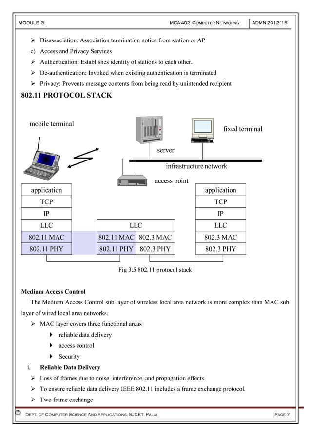 Module 3 wlan,bluetooth vlan | PDF
