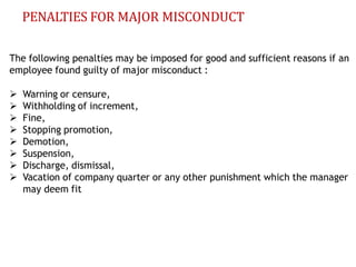 workers discipline and grievance procedure | PPTX