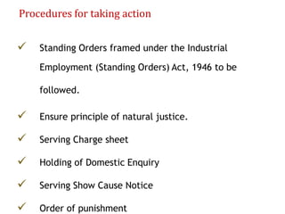 workers discipline and grievance procedure | PPTX