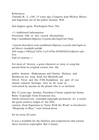 Module 3 Written Assignment – Mickey Mouse and the Public .docx